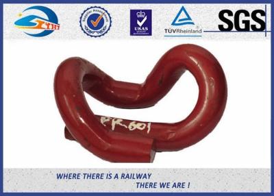 Cina Tipo rosso clip elastica ferroviaria d'acciaio di PR della pittura di 38Si7 per il sistema di fissaggio ferroviario in vendita