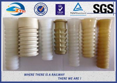 Cina HDPE nero della parte della gomma e della plastica e perno ferroviari PA66 per la vite in vendita