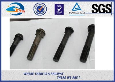 中国 留まる柵のための ISO の鋼鉄 45 高い抗張黒い鉄道のボルト 販売のため