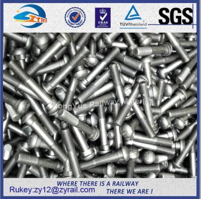 中国 鉄道の高い抗張楕円形の首の黒の酸化物の魚はナットとの8.8をボルトで固定します 販売のため