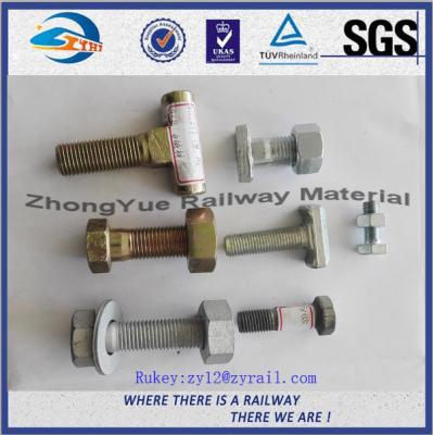 中国 高い引張強さDHGの黒の酸化物の鉄道のボルトおよびナットの等級8.8 販売のため