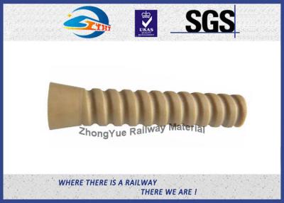 Cina Perno di plastica ferroviario di alta qualità per la punta ferroviaria della vite per il sistema di fissaggio di SKL 14 ad HDPE o a PA66 in vendita