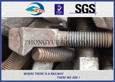 中国 M20x100mmの特別な鉄道はクリップ・ボルトの頭部HDGのコーティングとボルトで固定します 販売のため