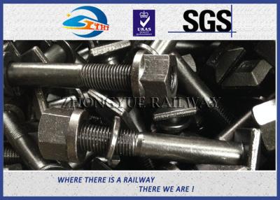 中国 10.9は鉄道の留め具システム黒によって油をさされる色のための正方形のヘッド ボルトを等級別にします 販売のため