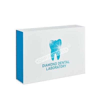 China Caja de almacenamiento para alineadores con logotipo personalizado, cierre magnético, estuche rígido de cartón para retenedores en venta