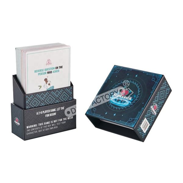 Custom Spot UV Logo Rigid Cardboard Boxes Paper Card Box For Flash Playing Card Game Poker Desk Card