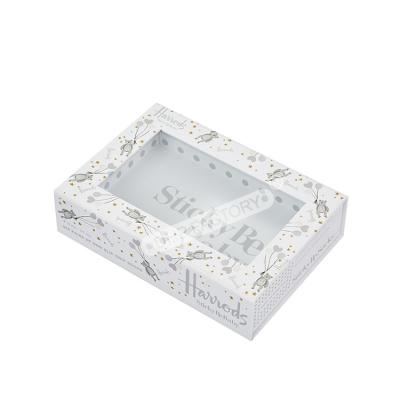 China Custom Cute Charming  Paper Cardboard Magnet PVC Window Gift Box Packaging for sale