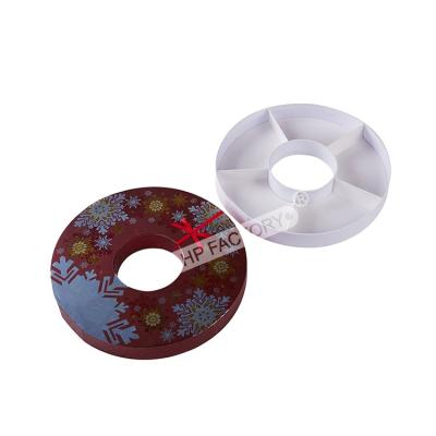 China Custom Cookies Round Box With Cardboard Insert Luxury CMYK Printed Packaging for sale