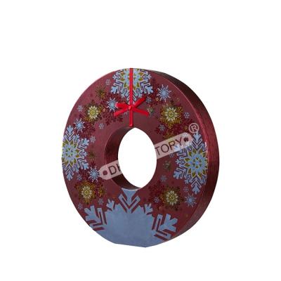 China Custom Cookies Round Box With Cardboard Insert Luxury CMYK Printed Packaging for sale