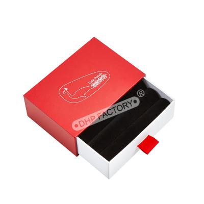 Chine Boîte à tiroirs rouge pour parfum de luxe avec poignée, insert EVA et logo foil pour coffret cadeau à vendre