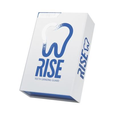 China Orthodontic Dental Aligner Box Magnetic Cardboard Box With Large UV Logo for sale