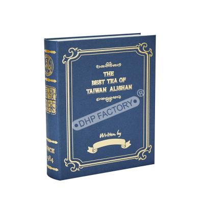 China Livros Eco Conscientes Como Caixa De Decoração Com Elegante Finalização De Folha De Ouro for sale