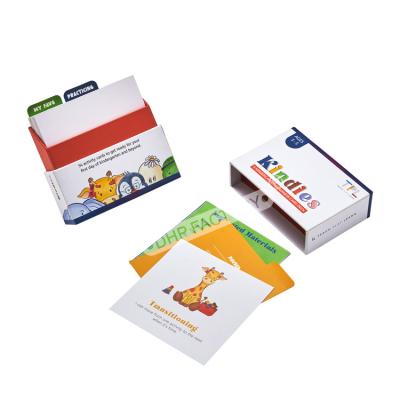 China Portable Storage Box For Kids Flash Cards With Dividers And Handle for sale