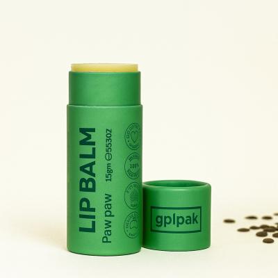 China Druckte leere Lippenstift-Zylinder-Box kundenspezifisch Eco-Friendly Push Up Lip Balm Papierrohr zu verkaufen