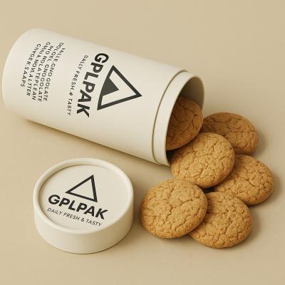 China Voedingskwaliteit luchtdichte cookie -opslag cilinderdoos Vochtbestendige koekje ronde verpakking Te koop