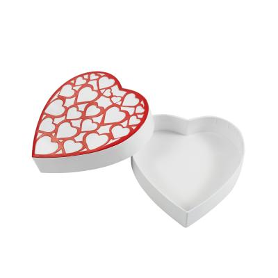 China Heart Shaped Gift Box With Heart Pattern Luxury Surprise Present Packaging For Birthday for sale