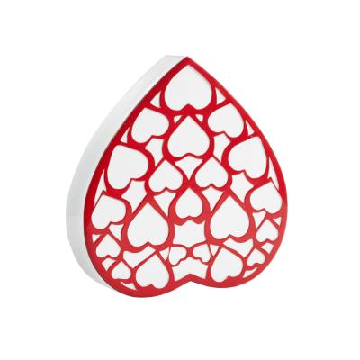 China Heart Shaped Gift Box With Heart Pattern Luxury Surprise Present Packaging For Birthday for sale