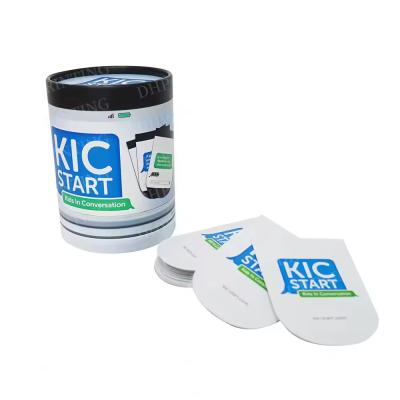 中国 高コントラスト ベビーフラッシュカード カスタム 視覚刺激学習活動カード 丸い箱 販売のため