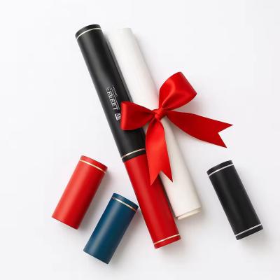China Custom Diploma Tube Graduation Certificate Holder Cylinder Scroll Paper Tube Box for sale