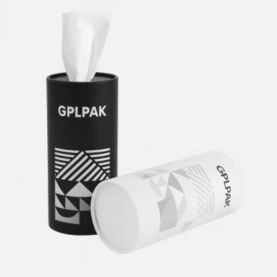 China Custom Design Printing Recycled Cylinder Tube Packaging Tissue Paper Box for sale