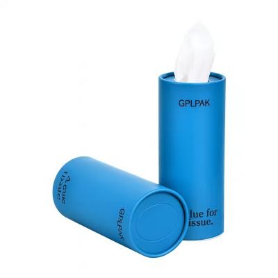 China Custom New Design Paper Cardboard Round Tissue Box for High-end Store Packaging for sale