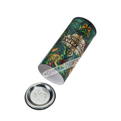 China Premium Recyclable Single Bottle Wine Box Eco Friendly Whiskey Round Tube for sale