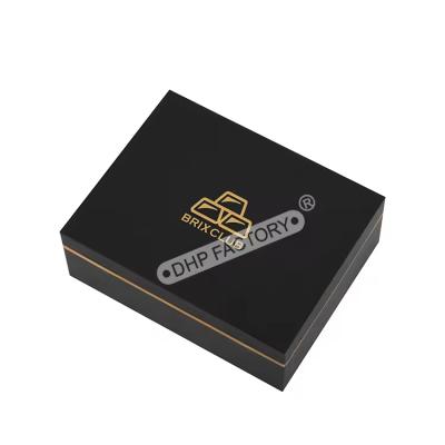 China High End Square Watch Box Elegant Paper Packaging With Hinged Lid And EVA Foam Pillow for sale