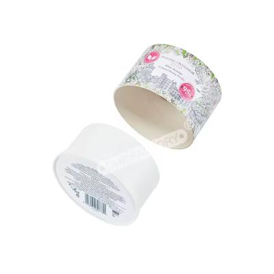 China Candle Storage Box Custom Roll Edge Round Shape Cylinder Paper Tube With Ribbon Pull for sale