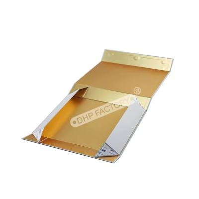 China Custom Cosmetic Magnetic Box With Gold Foil Logo Luxury Foldable Packaging for sale