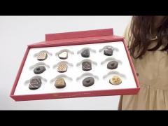 Caixas de Chocolate Elegante com Divisores para Presentes Organizados