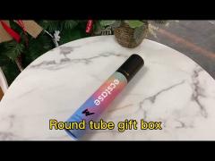Stijlvolle witte, op maat gemaakte kartonnen buisverpakking voor een vaporizerpen