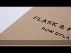 Caixa dobrável de papel kraft