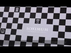 black and white suitcase box