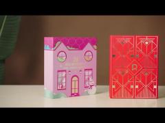 Roze rigide magnetische cadeaubon rigide display box voor cosmetische sieraden verpakking