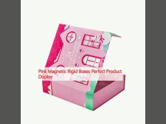 Pink Magnetic Rigid Boxes Perfect Product Display