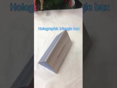 Caixa de lembranças de papel triangular Caixas rígidas magnéticas com acabamento UV inverso