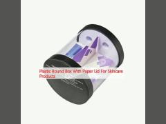 Boîte ronde en plastique Boîte cadeau ronde avec couvercle en papier Pour les produits de soins de la peau