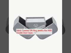 Halsketting Ring Ohrring Verpakkingsdozen Custom Juwelendoos Met Stof Bedekt