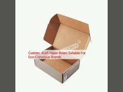 Caixas de papel kraft personalizadas adequadas para marcas ecologicamente conscientes