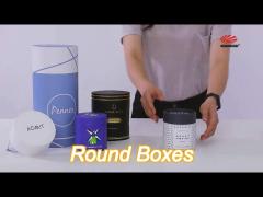 Custom Design Circle Cardboard Boxes For Honey Food Yellow Color