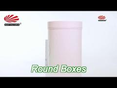Delicate Large Round Boxes With Lids For Tea Coffee Food Packaging