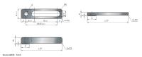 China S45C Precision Moulds And Components TLH Puller Limit Plate for sale