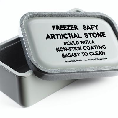 China Freezer Safe Artificial Stone Mould with Non-Stick Coating Easy to and Clean for sale