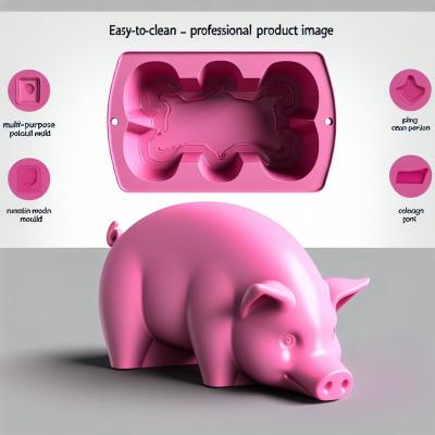 China Easy To Clean Pink Pig Mould for Multi-Purpose Pink for sale
