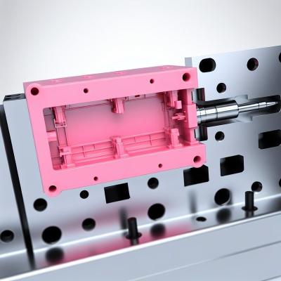 China Pink Injection Moulding Mould with Easy Cleaning and Optimal Functionality for sale