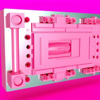 China Pink Injection Moulding Mould with Easy Cleaning and Optimal Functionality for sale