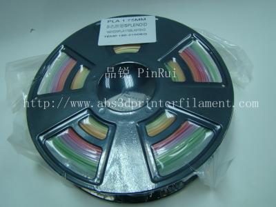中国 PLA Multicolor gradient 3d printer filament, Gradient color， 1.75 / 3.0 mm 販売のため