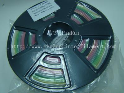 中国 1.75 / 3.0 Mmの勾配色3dプリンター フィラメントのRainbown色PLA 3dのフィラメント 販売のため