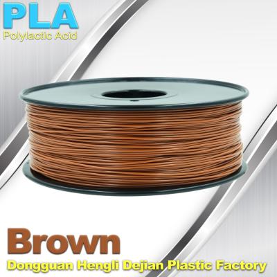 China Brown PLA Filament 3D Printer Materials  1kg  / spool for sale