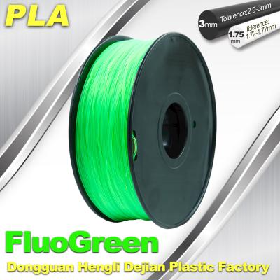 Cina PLA Fluo - filamento fluorescente verde di 1,75/3mm per RepRap, Cubify in vendita